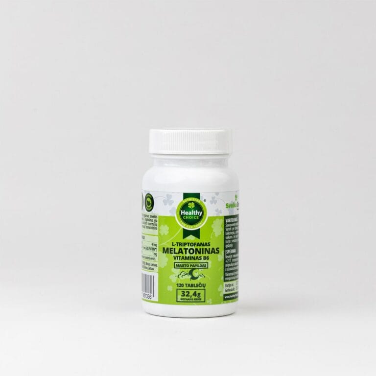 Melatoninas + Tryptofan + B6 120 tablečių – Healthy Choice